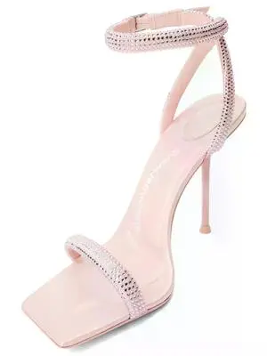 Alexander Wang Julie Crystal Embellished Heeled Sandals - Pink