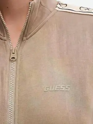 Guess Logo Tape Zip-up Sweatshirt
