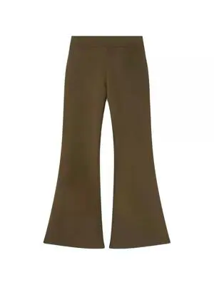 Stella McCartney Flared Jersey Trousers - Green