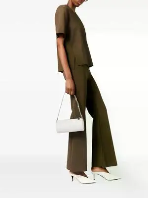 Stella McCartney Flared Jersey Trousers - Green