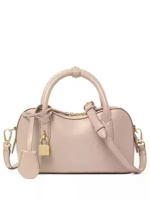 Stella McCartney Stella McCartney Grained Tote Bag With Padlock Detail Neutrals