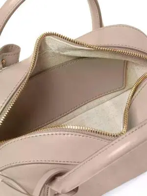 Stella McCartney Grained Tote Bag With Padlock Detail - Neutrals