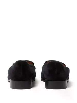 Stella McCartney Logo-embroidered Velvet Loafers