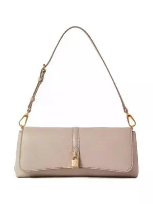 Stella McCartney Ryder Padlock Clutch Bag - Neutrals