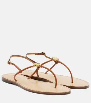 AMANU Naivasha Leather Thong Sandals - Brown