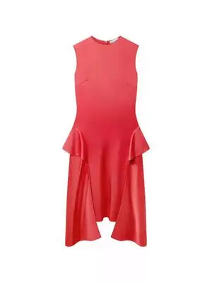 Stella McCartney Asymmetric Ruffled Dress - Red