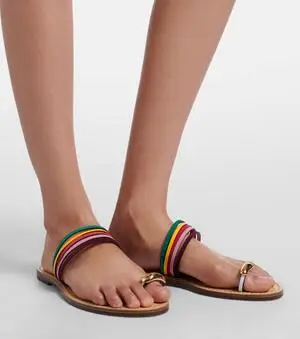 AMANU Lusaka Leather Thong Sandals