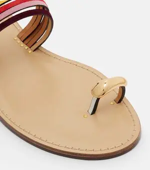 AMANU Lusaka Leather Thong Sandals