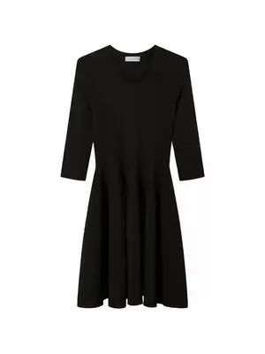 Stella McCartney Knit Fit-and-flare Dress - Black