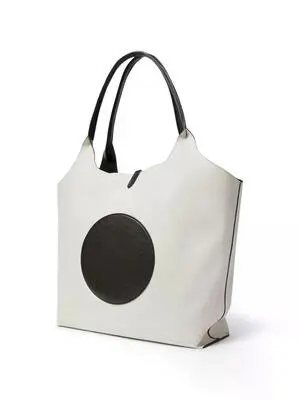 Stella McCartney Logo Patch Canvas Tote Bag