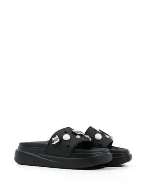 Karl Lagerfeld Embellished Platform Slides