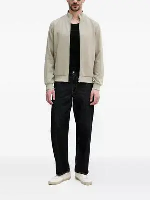 Karl Lagerfeld Logo Tape Zip-up Sweatshirt