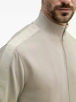 Karl Lagerfeld Logo Tape Zip-up Sweatshirt