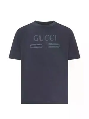 Gucci Cotton Jersey T-shirt With Devoré Detail