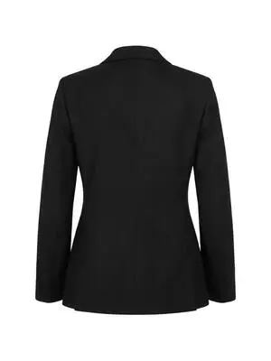 JIL SANDER Collarless Single-breasted Blazer - Black