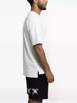 EXIT SOCIETY Monogram X Logo-print Drawstring Shorts