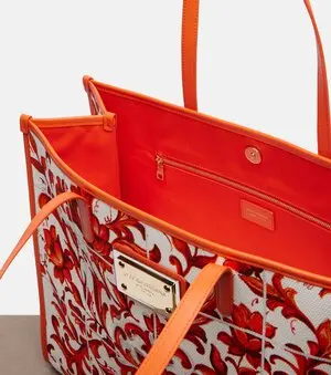 Dolce & Gabbana Shopping Large Printed Canvas Shopper