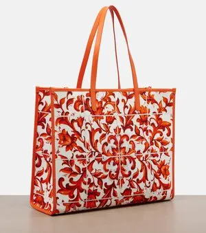 Dolce & Gabbana Printed Canvas Shopper