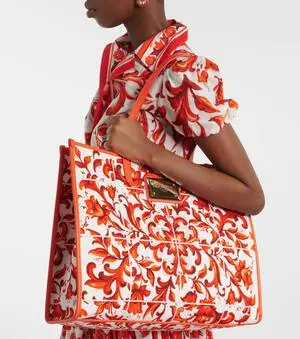 Dolce & Gabbana Printed Canvas Shopper