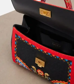Dolce & Gabbana Sicily Medium Printed Top-handle Bag - Multicoloured