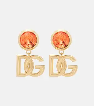 Dolce & Gabbana Embellished Clip-on Earrings - Gold