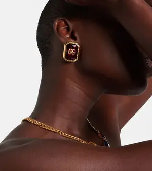 Dolce & Gabbana Embellished Clip-on Earrings