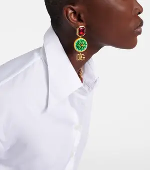 Dolce & Gabbana Embellished Clip-on Earrings