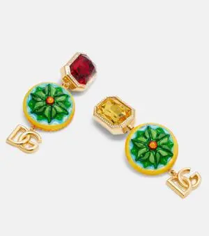 Dolce & Gabbana Embellished Clip-on Earrings