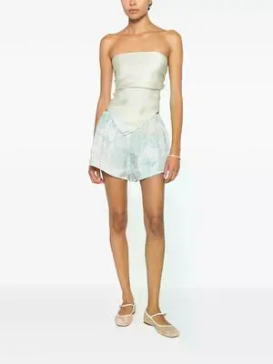 MC2 SAINT BARTH Silk Jungle Print Shorts