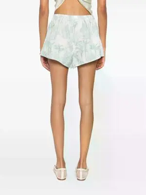 MC2 SAINT BARTH Silk Jungle Print Shorts