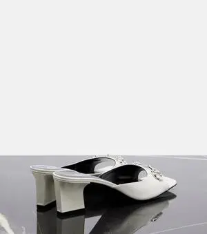 Gucci Signora Horsebit Leather Mules
