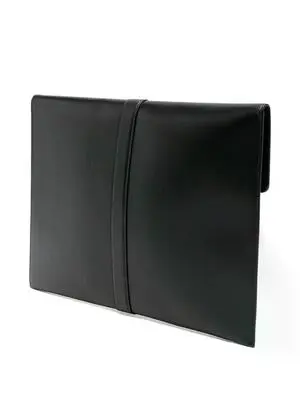 THE ROW Foldover Leather Clutch Bag