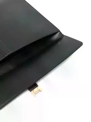 THE ROW Foldover Leather Clutch Bag