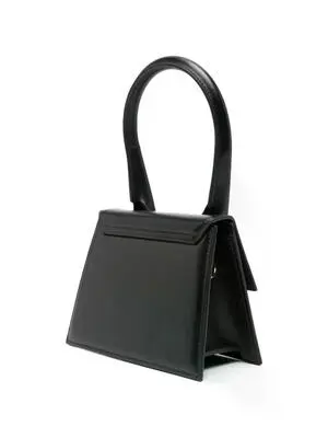 Jacquemus Medium Le Chiquito Leather Tote Bag - Black