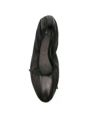 THE ROW Awar Ballet Flats With Bow Detailing - Black