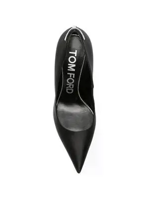 TOM FORD Crystal-embellished Satin Pumps