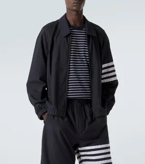 Thom Browne 4-bar Ripstop Blouson Jacket - Blue