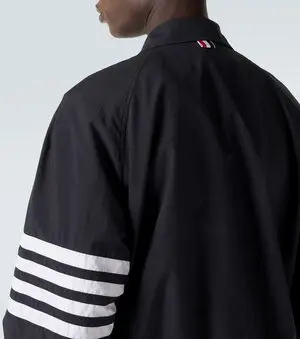 Thom Browne 4-bar Ripstop Blouson Jacket - Blue