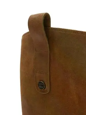 Burberry Suede Cavalier Boots - Brown