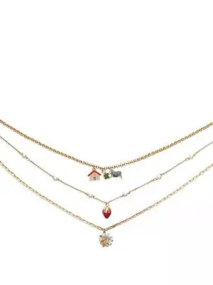 Burberry Multi-charm Layered Necklace