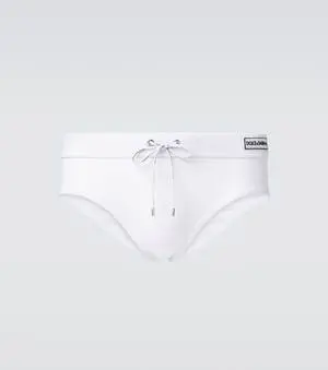 Dolce & Gabbana Logo Swim Briefs - White