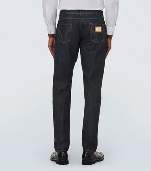 Dolce & Gabbana Mid-rise Slim Jeans - Blue
