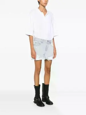 Alexander Wang Layered Denim-panel Mini Dress