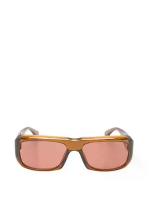 Saint Laurent Rectangle Sunglasses - Brown