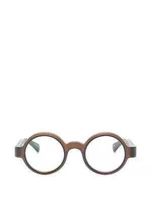 Matsuda Round Frame Eyeglasses - Brown