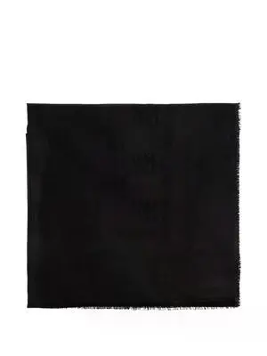 Max Mara Gelato Logo-jacquard Scarf - Black