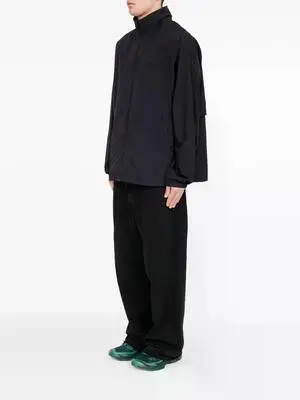 MAISON MARGIELA Nylon Zip Jacket With Embroidered Artwork