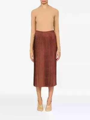 MAISON MARGIELA Jacquard Pleated Midi Skirt