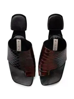 MIISTA Gaelle Snake-effect Sandals