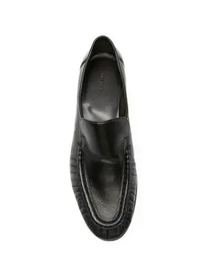 THE ROW Ruched Almond-toe Loafers